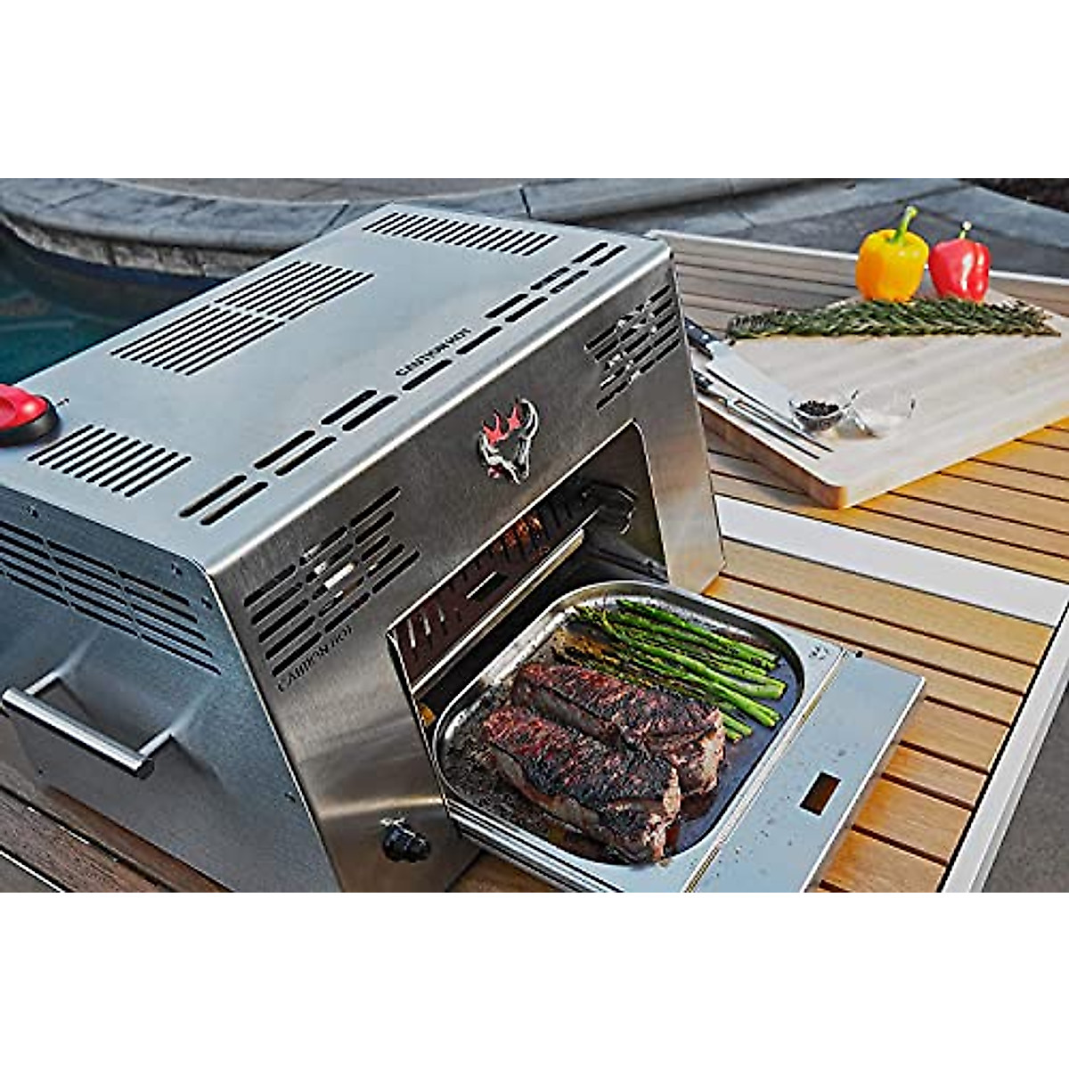 Schwank 1500°F Portable Infrared Grill, Stainless Steel, Natural Gas (NG), Made in USA