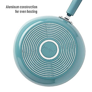 Goodful Cookware Set with Premium Non-Stick Coating, Dishwasher Safe Pots and Pans, Tempered Glass Steam Vented Lids, Stainless Steel Steamer, and Bamboo Cooking Utensils Set, 12-Piece, Turquoise