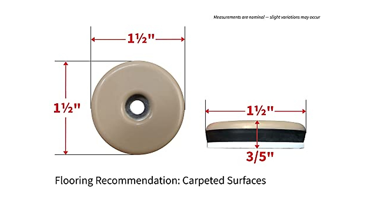 Shepherd Hardware Furniture Sliders - Easy Installation Pack