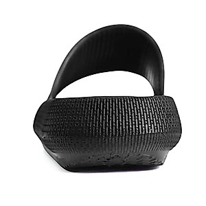 WYSBAOSHU Kid's Cloud Slides Girls Boys Pillow Slippers Comfort Non-Slip Thick Sole Slippers Summer Beach Shoes Black 4 Big Kid