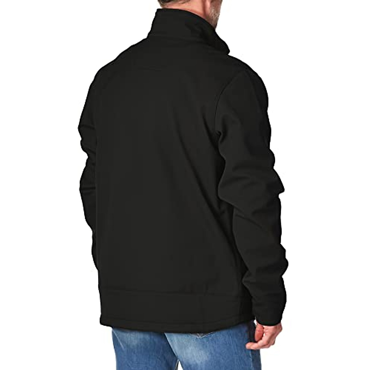 Carhartt Men's Rain Defender Relaxed Fit Heavyweight Softshell Jacket, Black, Large
