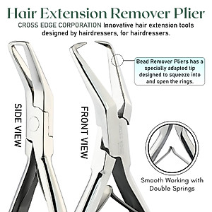 My Hair Tools Professional Hair Extension Tools Kit, Hair Extensions Remover Pliers, Micro Links Beads Hair Pulling Hook & Microbead Ring Loop Tool Stainless Steel Hair Supplies Packed in Soft Case