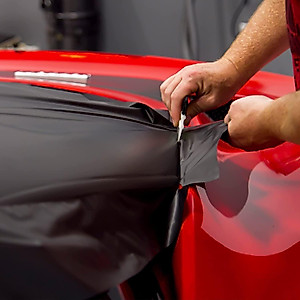 Lypumso Matte Black Car Vinyl Wrap 10ft x 1ft, Vehicle Wrap Vinyl Roll with Bubble Free Air Release Technology Decal Sheet, Self Adhesive Automotive Vinyl Wrap for Moto Car DIY Interior Exterior