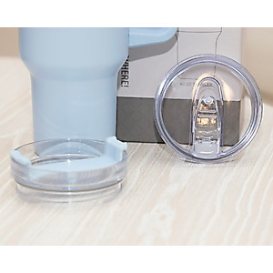 Sipsleek 40oz Insulated Stainless Steel Tumbler with 2 Lids (1 leak/Sill Proof)| 2 Straws | & Straw cleaner - Ideal for Hot & Cold Drinks, Coffee, Water, Tea - Portable, Durable Travel Mug