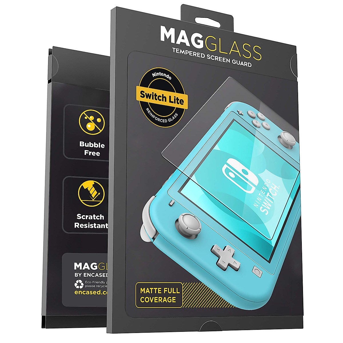 magglass Matte Screen Protector Compatible with Nintendo Switch Lite, Anti Glare Tempered Glass Screen Protector Film