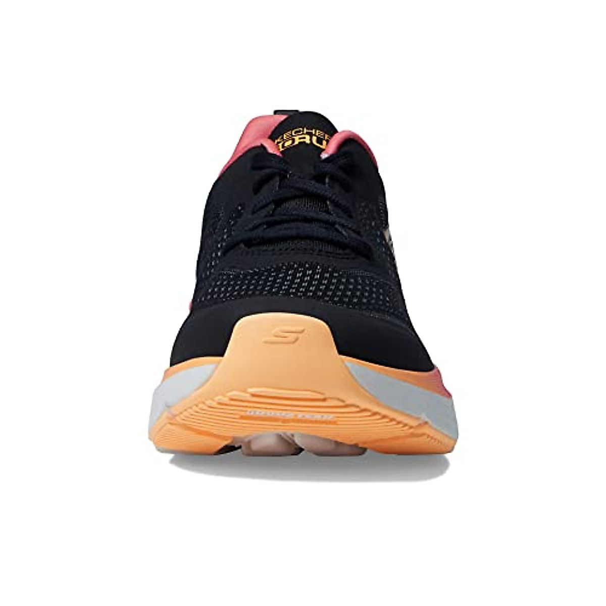 Skechers Max Cushioning Delta - Ultimate Endurance Shoes for Women - Textile Upper with Padded Collar, and Stylish Black/Hot Pink 8.5 B - Medium