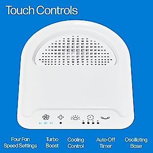 Arctic Air Pure Chill XL Evaporative Air Cooler - Powerful 4-Speed, Quiet, Lightweight Oscillating Portable Cooling Tower - Hydro-Chill Technology For Bedroom, Office, Living Room & More