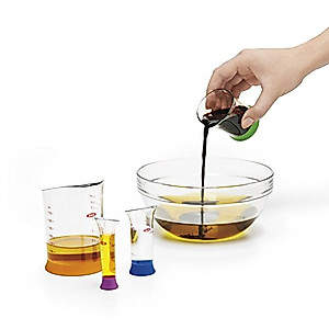 OXO Good Grips 7-Piece Nesting Measuring Beaker Set & Good Grips Mini Angled Measuring Cup