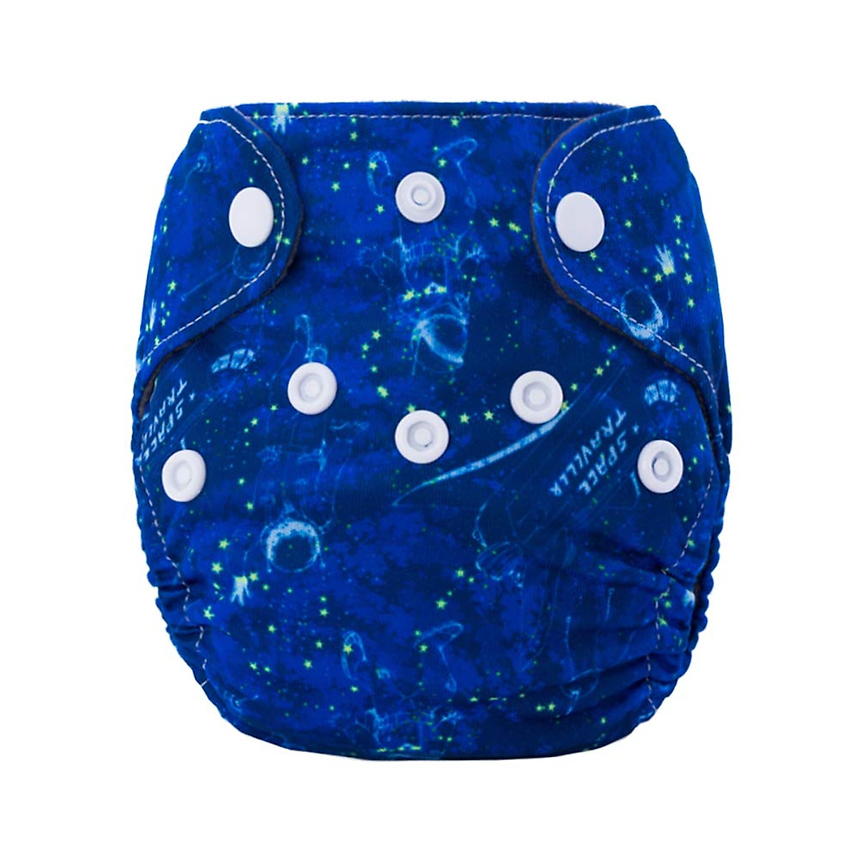 Thank u Mom Cloth Diapers Newborn All in One for Full Term or Preemie Babies or Smaller Infants 6Pack (Space Mysteries)