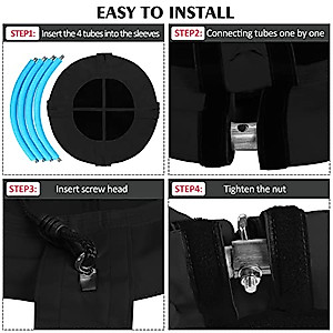 Display4top Spider Web Swing, 24" Kids Tree Swing Platform with 60" Detachable Nylon Ropes, Max 400 Lbs, Great for Park Backyard Playground Outdoor, Fun for Kids (Black)