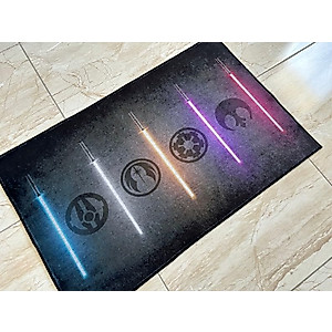 Generic Starwars Rug, Starwars Emblem Rug, Boys Room Rug NL396.3 (47”x70”)=120x180cm = 3.9 ft x 5.9 ft
