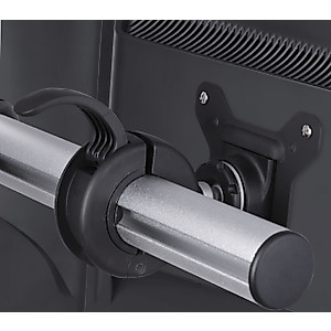 Atdec Quad/Triple/Dual/Single Monitor Desk Mount - Freestanding Base - Loads up to 17.6lb Flat or 13.5lb Curved - VESA 75x75, 100x100 - Quick Display Release, tilt, pan, Landscape/Portrait