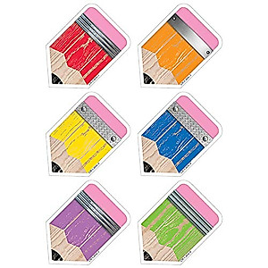 Creative Teaching Press Upcycle Style Pencils Cut Outs, 3" (8079)