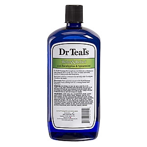 Dr Teal's Foaming Bath Variety Gift Set (2 Pack, 34oz Ea.) - Relax & Relief Eucalyptus & Spearmint, Melatonin Sleep Bath - Essential Oils Blended with Pure Epsom Salt Eases Aches & Aids in Sleep