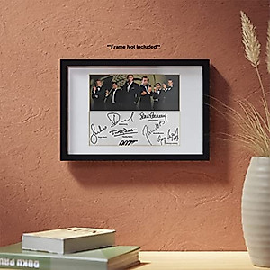 Ikonic Fotohaus the 6 James Bond 007 Agents Daniel Craig Sean Connery Movie Cast Signed Photo Autograph Print Wall Art Home Decor