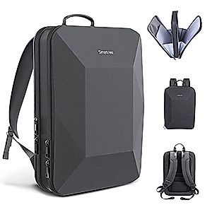 Smatree 15.6-16 inch Laptop Backpack, Hard Waterproof Daypack for Up To 16 inch Macbook Pro 2021, HP Pavilion 15, Acer 15.6 Gaming Laptop,Black