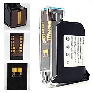TOAUTO Original Portable Ink Cartridge Quick-Dry Replacement 42ml Ink Cartridge for Handheld Inkjet Printer Coding Machine（Black）
