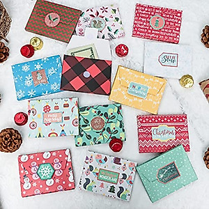 JOYIN 30PCS Christmas Gift Box Card Holders with Magic Sticker Christmas Gift Card Box Holders for Holiday Party, Cash Holder Gift Boxes, Christmas Candy Wrapping Paper, Holiday Gift Extra-Special