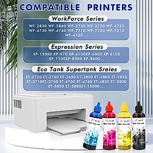 A-SUB 480ML Sublimation Ink Refill Compatible with ET-2720 ET-2760 ET-4760 ET-2800 ET-2803 ET-2850 ET-3760 WF-2830 WF-7710 Inkjet Printers for Heat Transfer Mug, Tumbler, T Shirts