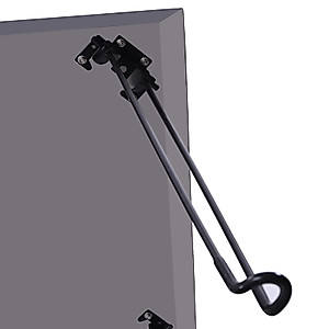 Fire Pit Heat Deflector, 30''x30''x13'' Outdoor Stainless Steel Fire Pit Cover Square Fire Pit Burner Cover to Push Heat Down and Out with 4 Foldable Legs & Carrying Handle