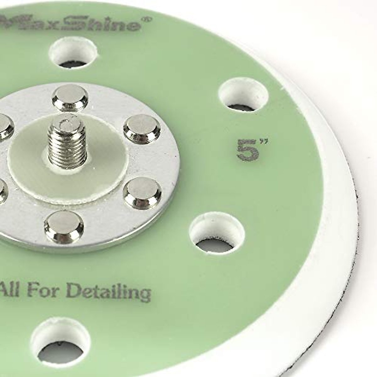 Maxshine 5” Hook and Loop Dual Action Backing Plate – For Dual Action Polishers with 5/16” diameter thread including High-Speed 6500 RPM M8S V2 , Supports up to 10000 OPM DA Polishers