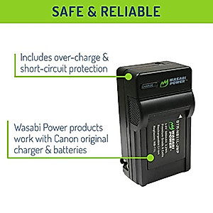 Wasabi Power Battery (2-Pack) and Charger for Canon NB-11L, NB-11LH and Canon PowerShot A2300 IS, A2400 IS, A2500, A2600, A3400 IS, A3500 IS, A4000 IS, ELPH 110 HS, ELPH 115 HS, ELPH 130 HS, ELPH 135 IS, ELPH 140 IS, ELPH 150 IS, ELPH 160, ELPH 170 IS, EL