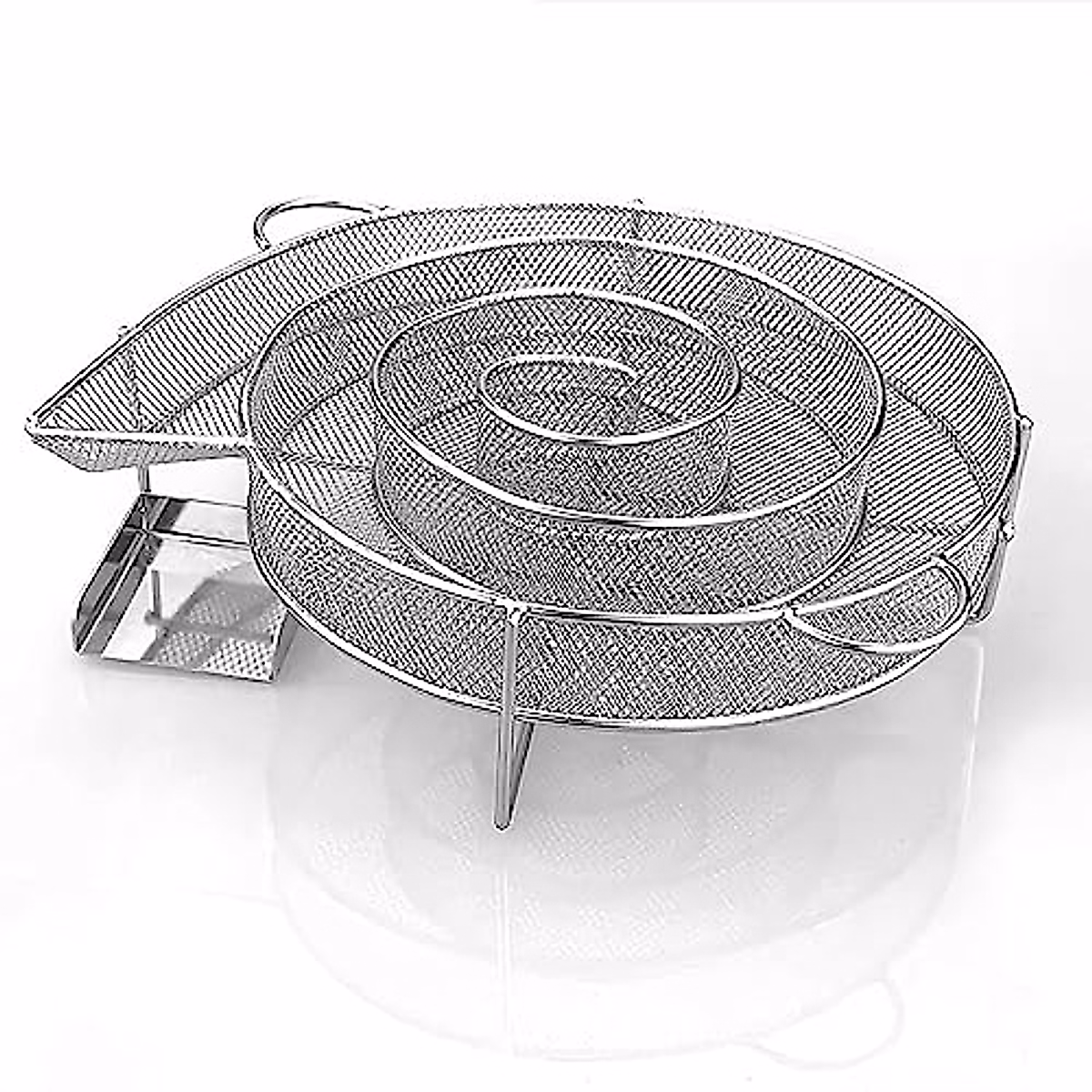 Naysku Cold Smoke Generator, Pellet Smoker Tray, Maze Smoker for Cold Smoking, Stainless Steel Grill Cooking Tools for BBQ Grill or Smoker Wood Dust, Outdoor Smokers for Any BBQ or Cabinet
