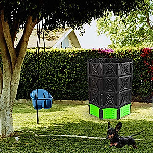 SQUEEZE master XXL Large Compost Bin Outdoor- 720L /190 Gallon-Easy Assembly-No Screws-BPA Free-Sturdy& Durable-Green Door
