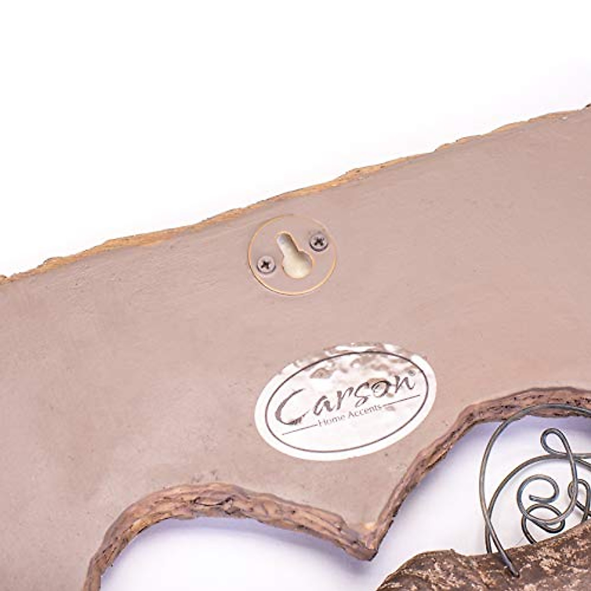 Carson Home Accents Outdoor Garden Sympathy Resin Animal Pet Memorial Stone with Devoted Angel Horse, Quote, and Heart Cutout, Gray