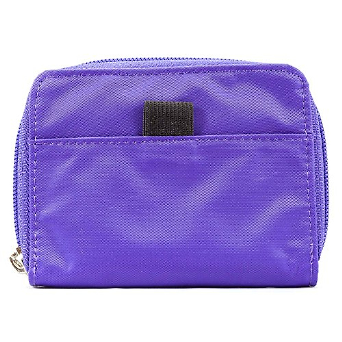 Big Skinny Women's Lynx Zippered Slim Wallet, Holds Up to 30 Cards, Purple