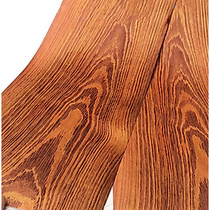 Aibote Natural Vintage Caramel Color Rosewood Wood Veneer Restoration Sheets(Overall Size:10"x100") Wooden Sticker DIY Material for Speaker Showcase Cabinets Table Shelves Kitchen Furniture