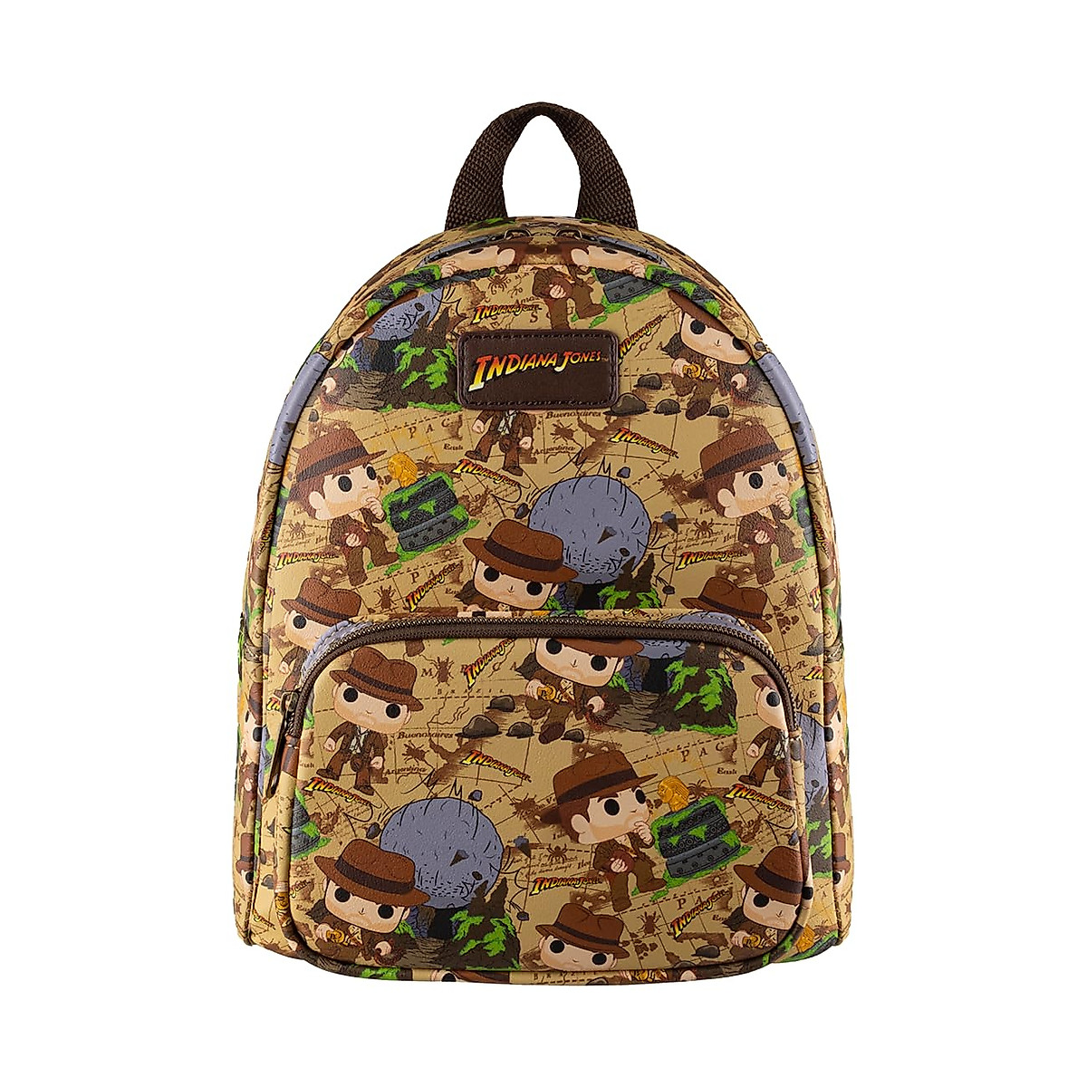 Loungefly Funko Pop! Indiana Jones: Raider of The Lost Ark All Over Print Mini-Backpack