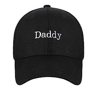 Foetest Cap Adjustable Baseball Cap Daddy Hat Headdress Dad-Cap Hat Sunhat Hip-Hop Flat Snapback Black