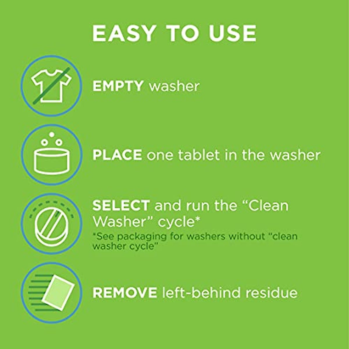 Affresh Washing Machine Cleaner, Cleans Front Load and Top Load Washers, Including HE, 6 Tablets