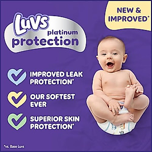 Luvs Diapers - Size 7, 124 Count, Bluey Disposable Baby Diapers