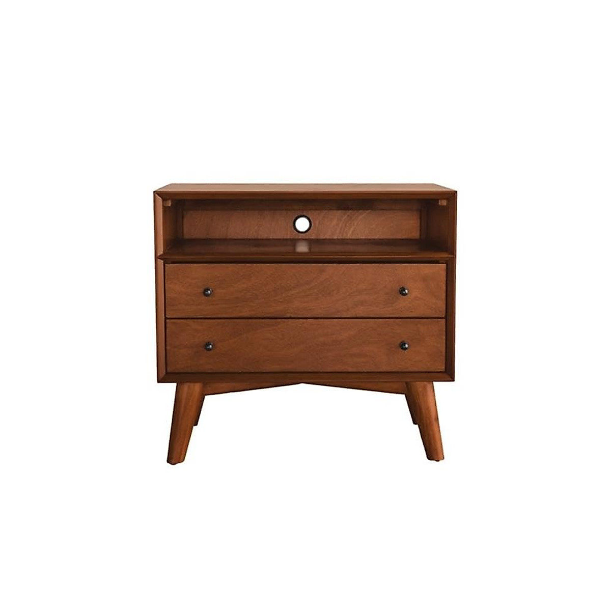 Alpine Furniture Flynn Nightstand, Acorn, 28 x 15 x 26