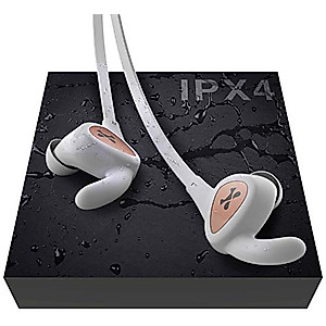 Ghostek Rush Series Wireless Sport Earbud Headphones for Women Girls – White/Rose | Comfortable Earbuds Perfect for Sports, Running, Jogging, Working Out