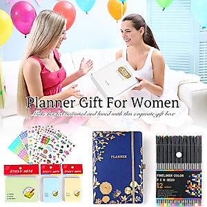 Weekly and Monthly Planner 2024-2025 to Increase Productivity and Hit Your Goals journal Christmas Gifts for women Notebooks for Work Undated Planner Agenda Habit Tracker Planner Gift Set