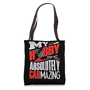 Slot Car Racing RC Cars Mini Car Racing Carmazing Pun Tote Bag