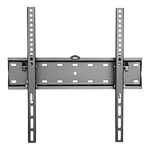 DELTACO ARM-1101 - Fixed Wall Mount with Spirit Level, Suitable for Screen from 32 to 55 inch - Black