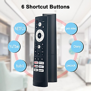 ERF3M90H Replacement Voice Remote Control Compatible with Hisense LED 4K Smart TV 43A6H 43A65H 43A68H 50A6H 50A65H 50A68H 55A6H 55A65H 55A68H 65A6H 65A65H 65A68H 75A6H 75A65H 75A68H 50U6H 55U6H 65U6H
