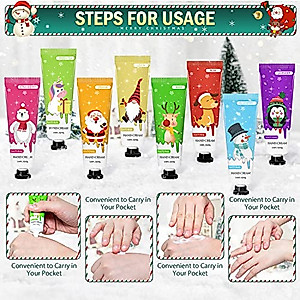 SenseYo Hand Cream Gift Set Natural Plant Fragrance Shea Hand Lition for Dry Cracked Hands Christmas Gifts for Women Mom Girls, Unique Christmas Stocking Stuffers, 8 Different Fragrances