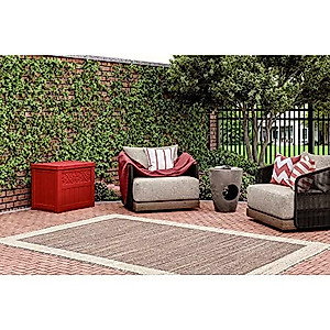 ALIDAM Deck Box Storage Box 22 Gal. Resin Deck Box Small Outdoor Storage Container Garden Patio Box Patio Deck multi colored