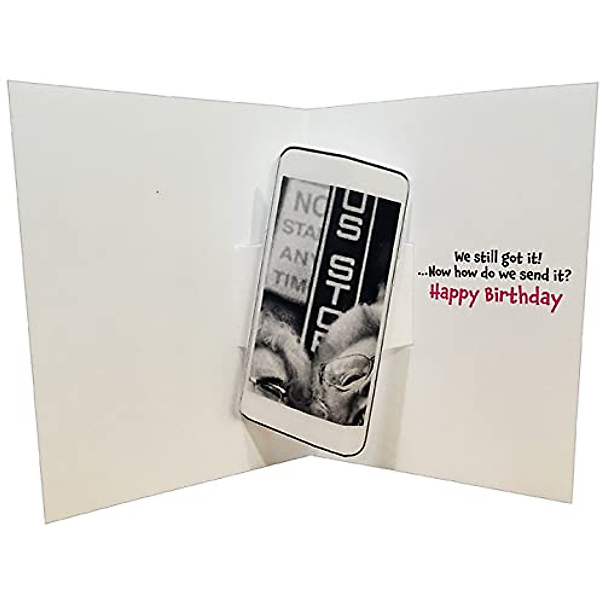 Avanti Press Older Women Looking at Smart Phone Stand Out 3D Pop Up Funny Birthday Card for Her / Woman
