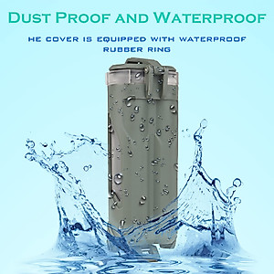 SunshineFace Rechargeable Battery Storage Waterproof Battery Case for 18650/AA/AAA/CR123 Batteries