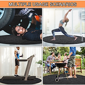 NOVWANG 72 Inch Hot Tub Mat, Large Washable Above Ground Protector Thickening Pad Water Absorb with Slip-Proof Backing, Inflatable Hot Tub Accessories for 71" Dia Below Outdoor Indoor Hot Tubs