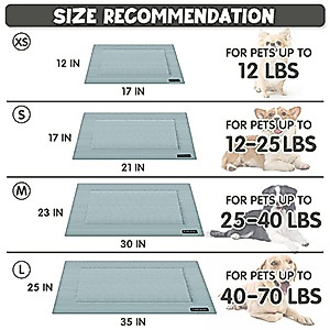 furrybaby Dog Crate Mat, Kennel Pad Cat Self Heating Pads with Removable Cover, Non Electric and Anti Slip Protection, Self Warming Bed for Indoor Puppy Kitty Dogs Cats