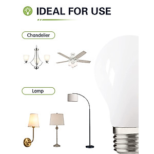 LUMILECT Dimmable Milky LED A19 Light Bulb, 25 Watt Equivalent LED Bulbs, Efficient 2W, 3000K Soft White E26 Edison Medium Screw Bulbs for Home Bedroom Kitchen Living Room Office Lamp - 4 Pack