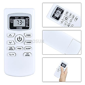 New Replacement AC Remote Control Compatible for Black+Decker Air Conditioner BPACT10HWT BPACT10WT BPACT12H BPACT12HWT BPACT12WT BPACT14HWT BPACT14WT BPACT08WT BPACT08