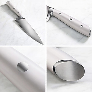 Cangshan ALPS Series 502827 German Steel Forged 15-Piece In-Drawer Knife Set with Bamboo Tray, (White)